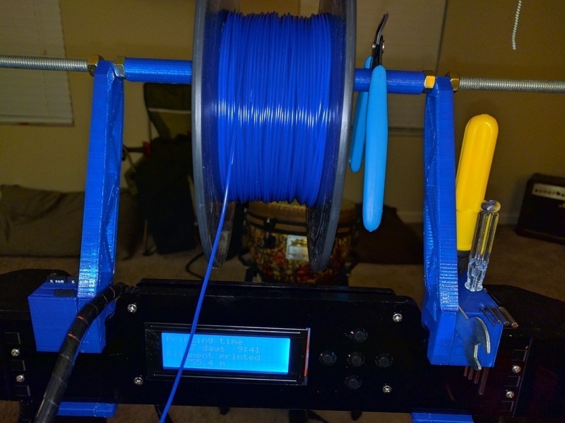 Alunar Prusa i3 (A8) Frame Mounted Spool Holder - Pinshape