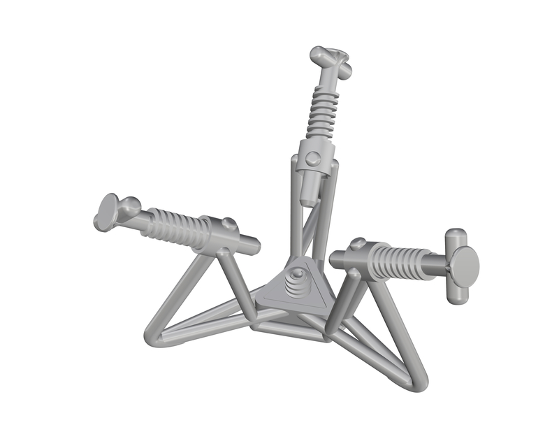 Pyramid Clamp for Spherical object. - Pinshape