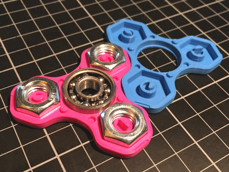 TRIFORCE MINI - colourful nutty fidget spinner - Pinshape