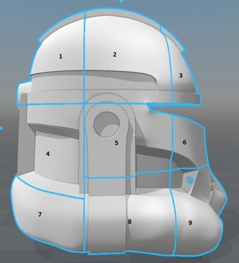 Captain Rex's Helmet Phase 2 (Star Wars) - Pinshape