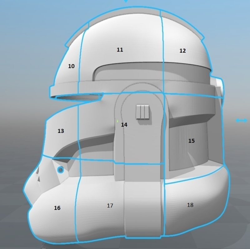 Captain Rex's Helmet Phase 2 (Star Wars) - Pinshape
