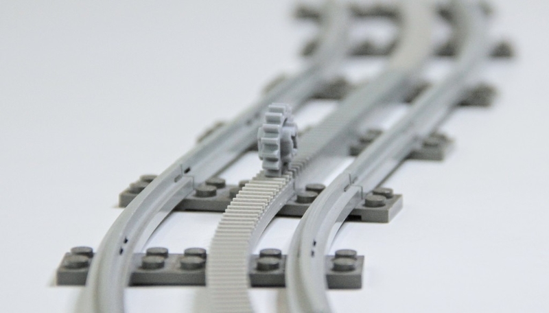 Lego Train curved Rack - Pinshape