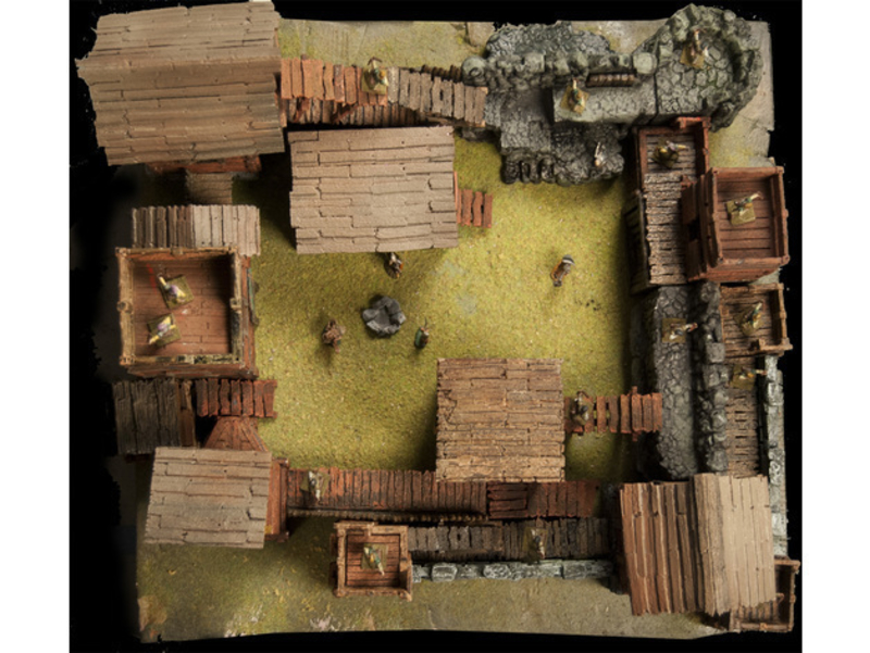 OpenLOCK Tile Samples Dirt Shanty Stone Log Walls and Floors - Pinshape