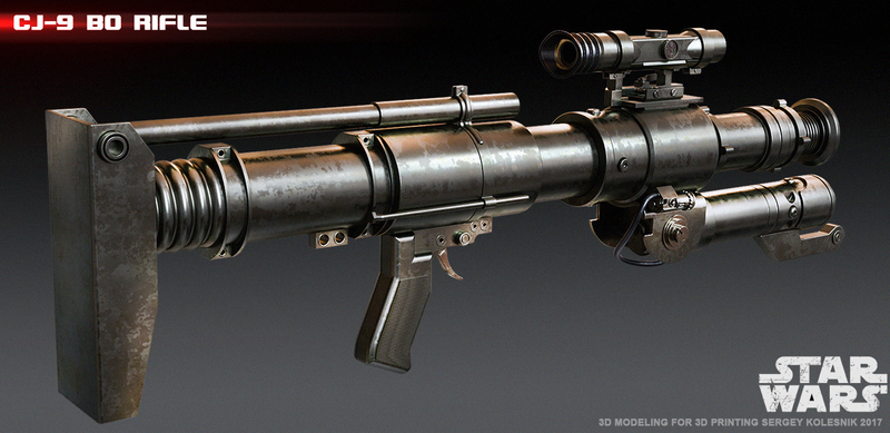 CJ-9 Bo Rifle - Pinshape