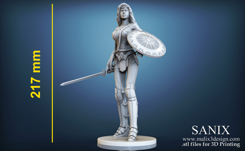 Wonder Woman - STL files for 3D Printing - Pinshape