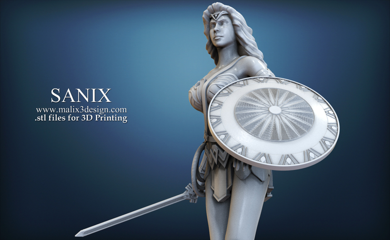 Wonder Woman - STL files for 3D Printing - Pinshape