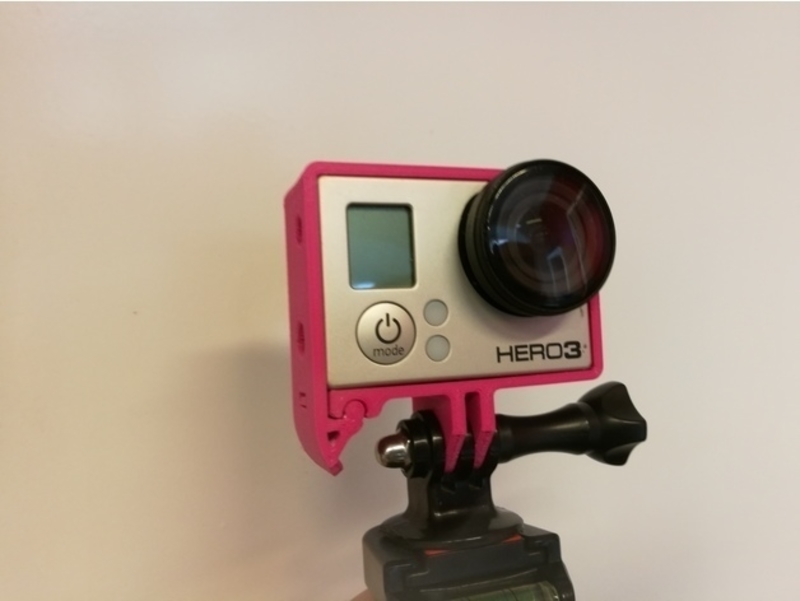 Quick Release GoPro Hero Frame - Pinshape