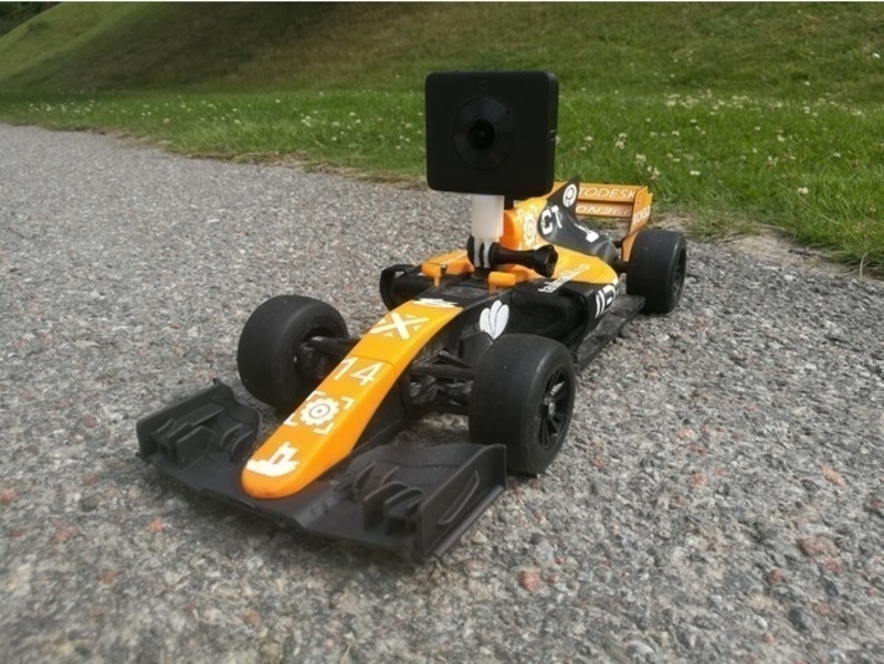360° camera mount for OpenRC F1 - Pinshape