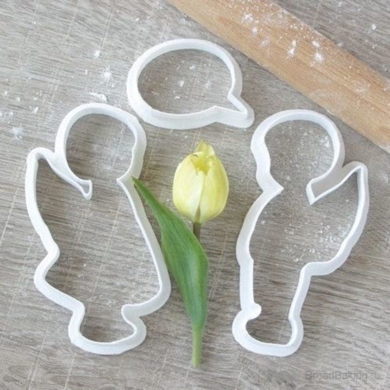 Angels set of professional cookie cutters - Pinshape