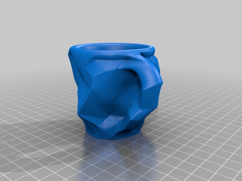 Crushed Espresso cup - Pinshape
