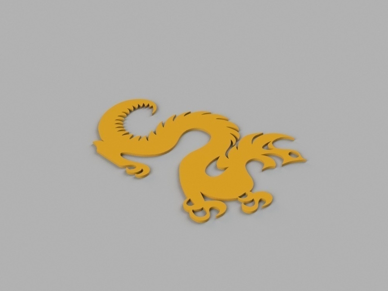 Drexel Dragon Cookie Cutter - Pinshape