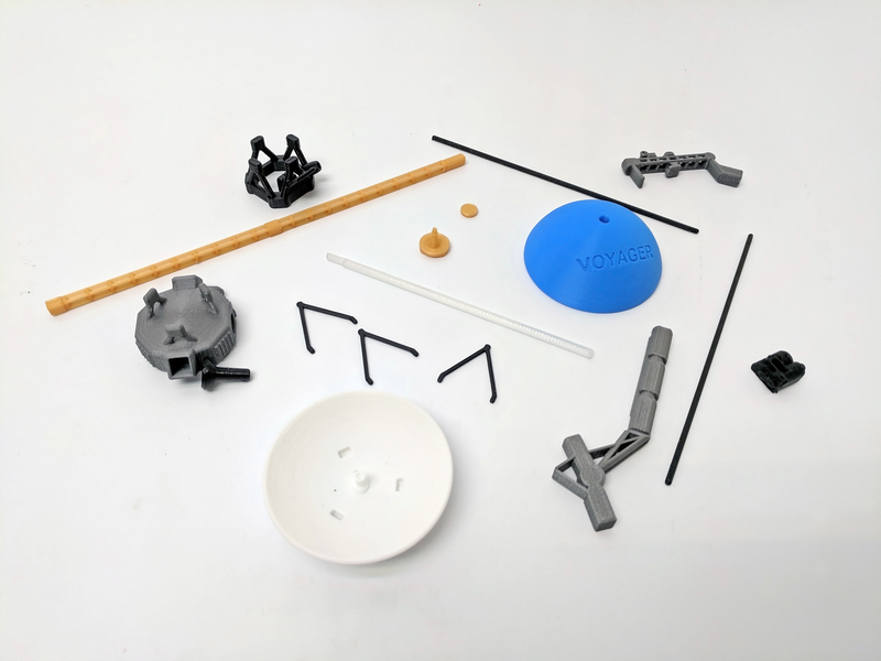 Voyager Satellite Desktop Model - Pinshape