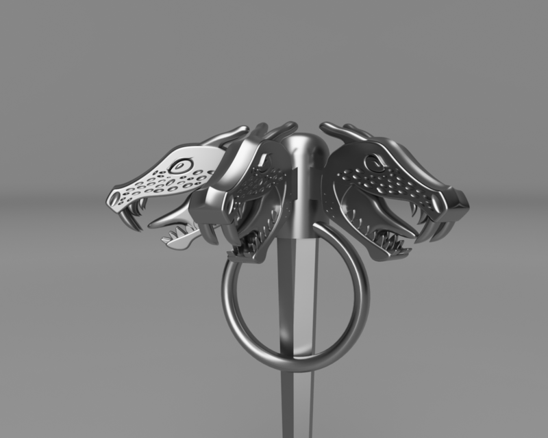 Daenerys Targaryen Three-headed Dragon Pin - Pinshape