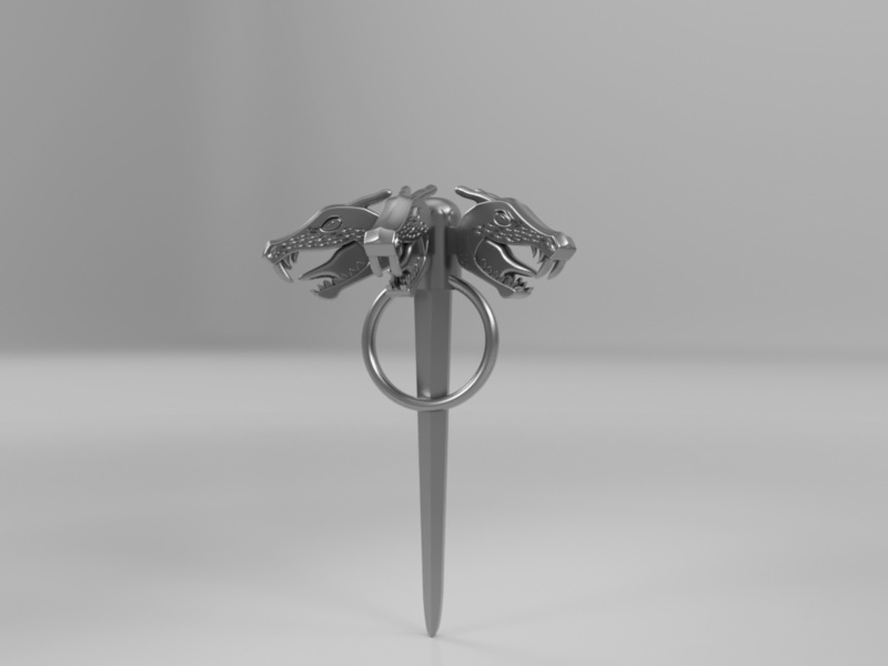 Daenerys Targaryen Three-headed Dragon Pin - Pinshape