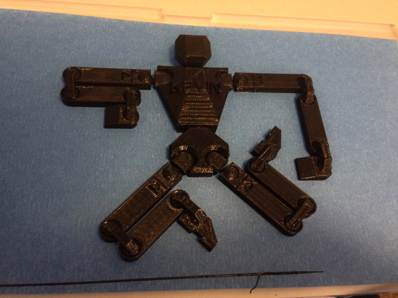 Print in Place Humanoid Robot - Pinshape