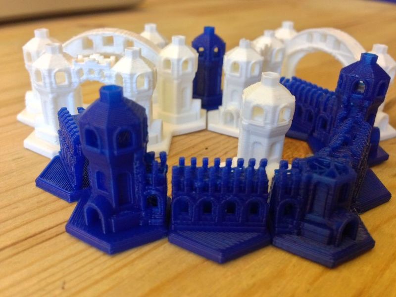 Mini Hex-Tile Towers Version 2 - Pinshape