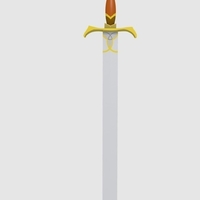 3D Printed Excalibur by zilver_12 | Pinshape