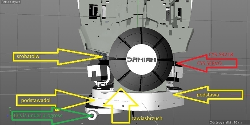 Damian legs (InMoov) - Pinshape
