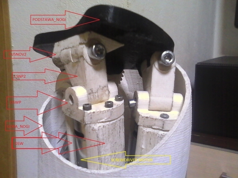 Damian legs (InMoov) - Pinshape