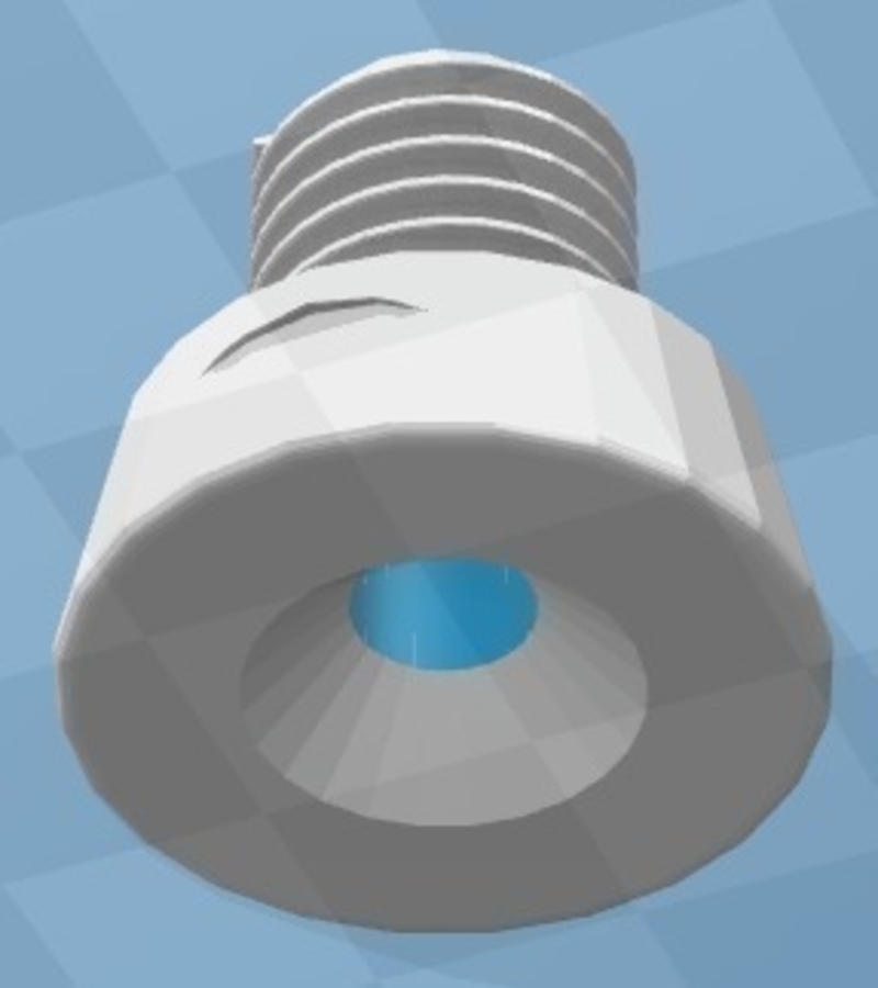 Pata con rosca - Pinshape