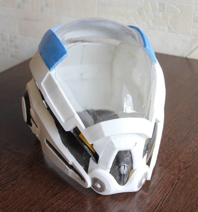 Mass Effect Andromeda cosplay helmet 3D-printable - Pinshape