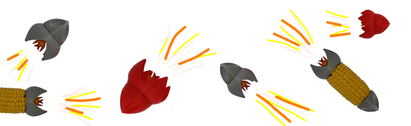 Rocket Corn Holders - Pinshape