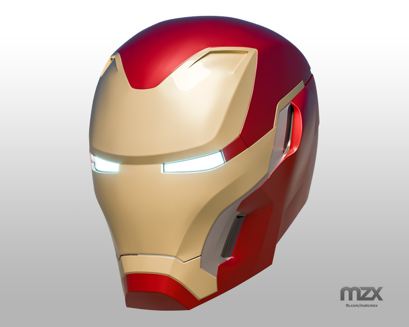 Iron Man Mark 50 Infinity War helmet - Pinshape
