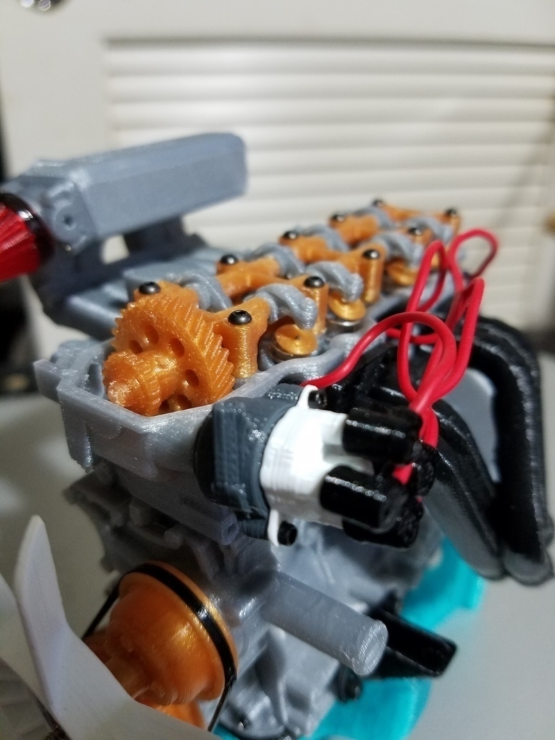 1/10 scale Toyota 22RE Motor. working model - Pinshape