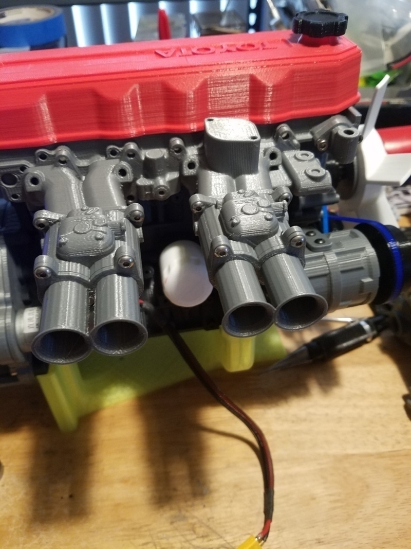 Side Draft Carburators for 3d printed 22r - Pinshape
