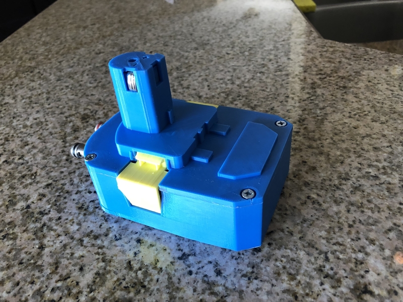 Ryobi Battery Pack to AC Adapter - Pinshape
