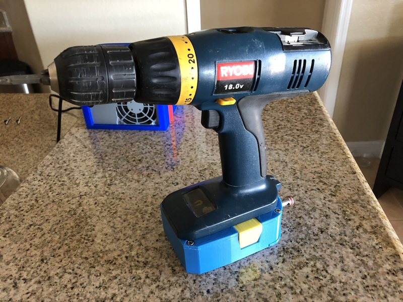 Ryobi Battery Pack to AC Adapter - Pinshape