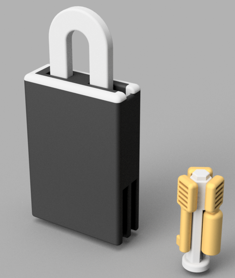 The puzzle lock - Pinshape