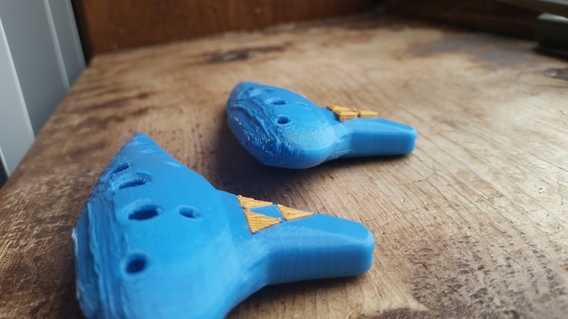 Working Soprano Ocarina - 12 Hole Transverse - Pinshape