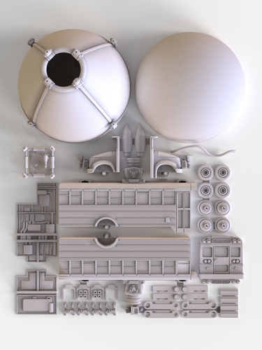 3D Printed Fortnite Battle Bus by rpauza | Pinshape