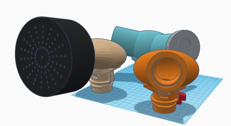 ISI SCBA Mask Adapter - Pinshape