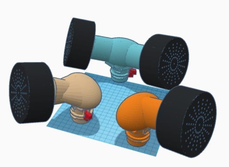 ISI SCBA Mask Adapter - Pinshape