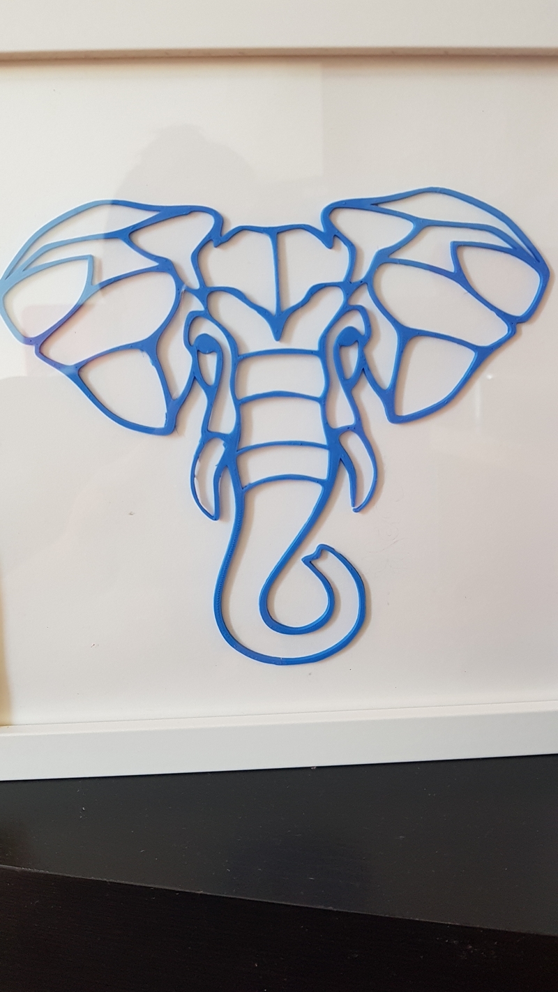 2D elephant face - Pinshape