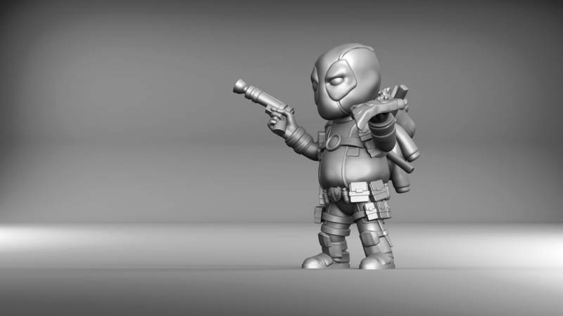 Chubby Deadpool - Pinshape