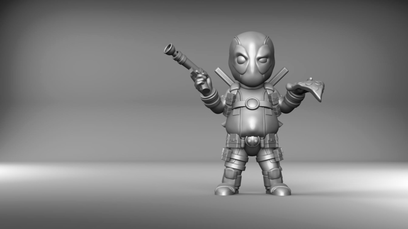 Chubby Deadpool - Pinshape