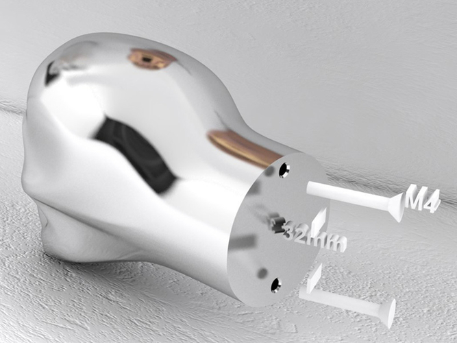 3D Printed Skull knob big by pasodem | Pinshape