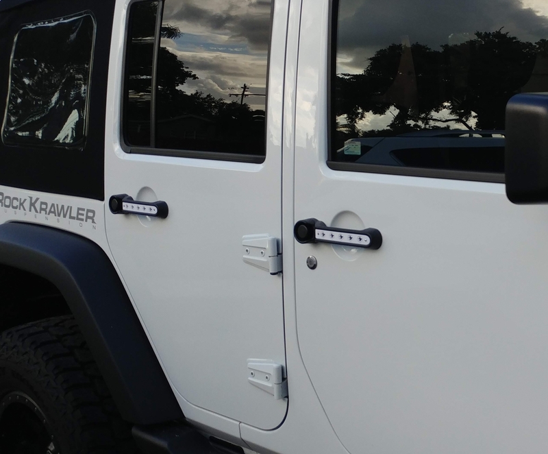 Jeep JK Handle Inserts Stars - Pinshape