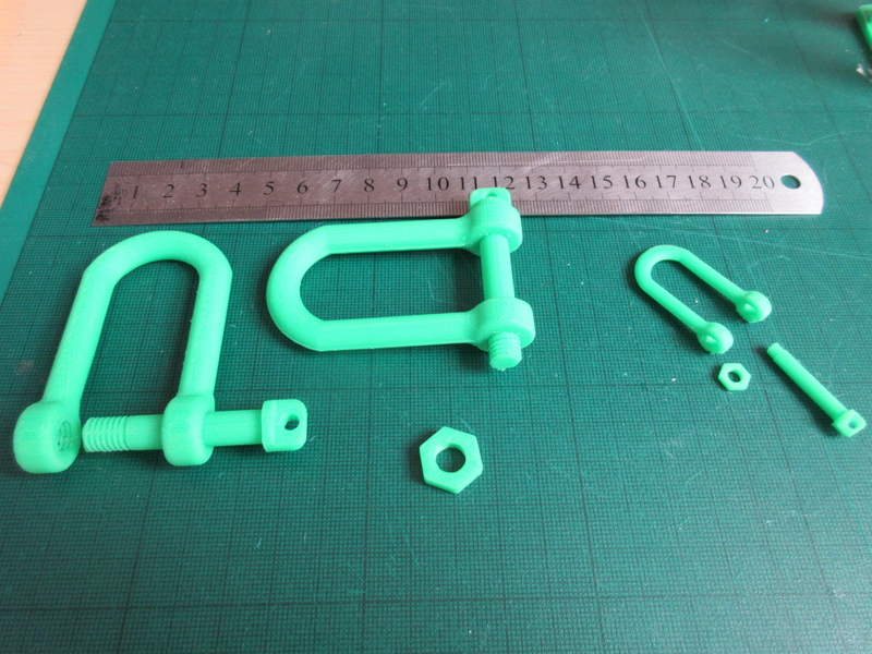 Tank style Tow Hook (Shackle) - Pinshape