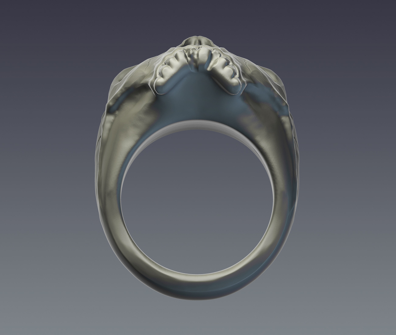 "Skull" ring - Pinshape