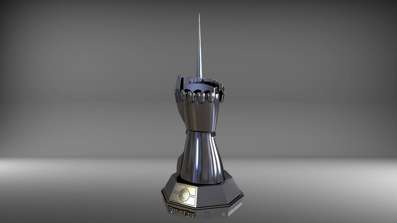 robocop hand in stand - Pinshape