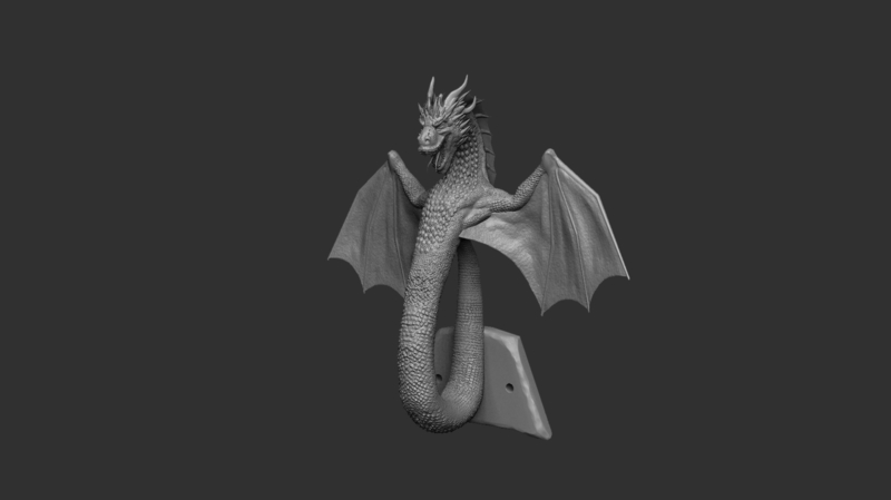 Dragon Door Handle - Pinshape