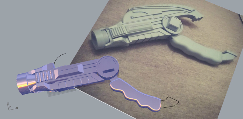 POWER RANGERS blaster 2 positions 3D print model - Pinshape