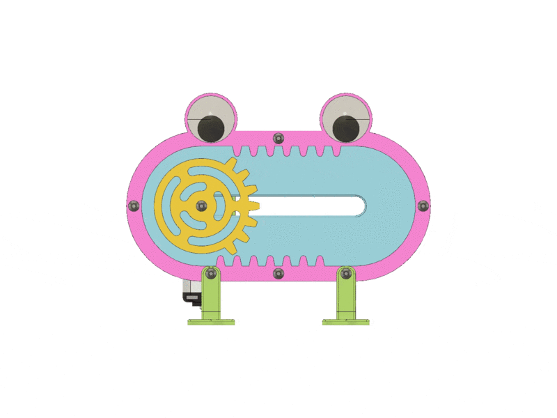 Reciprocating Rack and Pinion - Pinshape