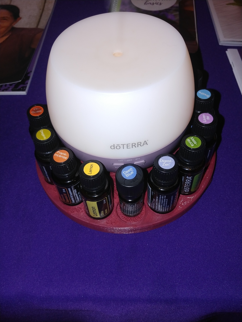 Essential oil and pedestal diffuser display - Pinshape