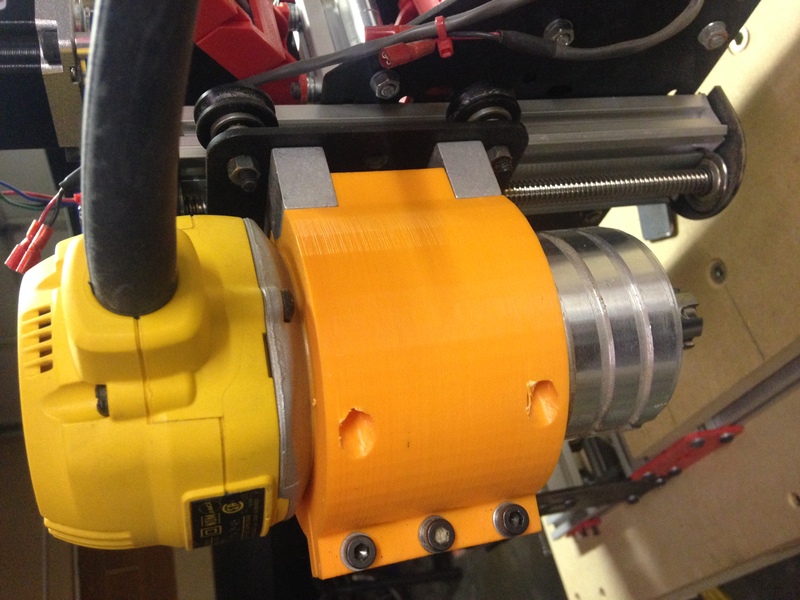 Low Leverage DW611 Spindle mount for Shapeoko 2 - Pinshape