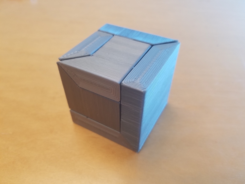 3 Piece Puzzle Cube Box - Pinshape